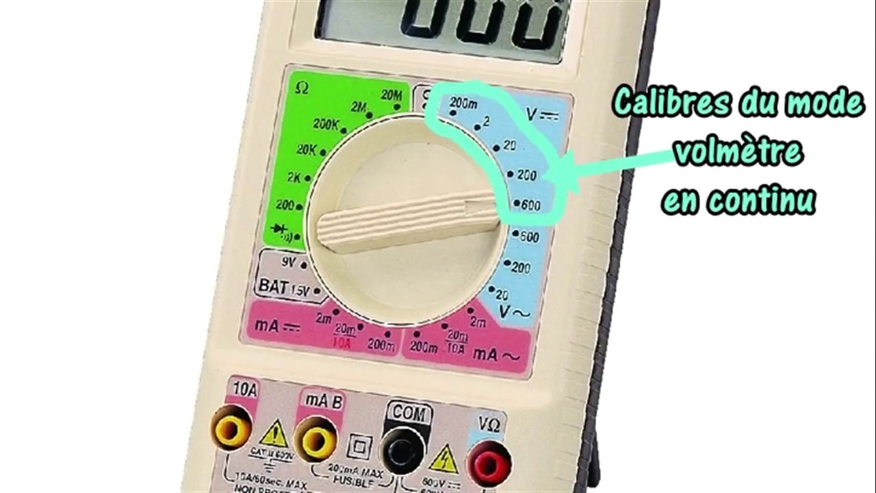 Les calibres du voltmètre / Niveau 4ème - YouTube