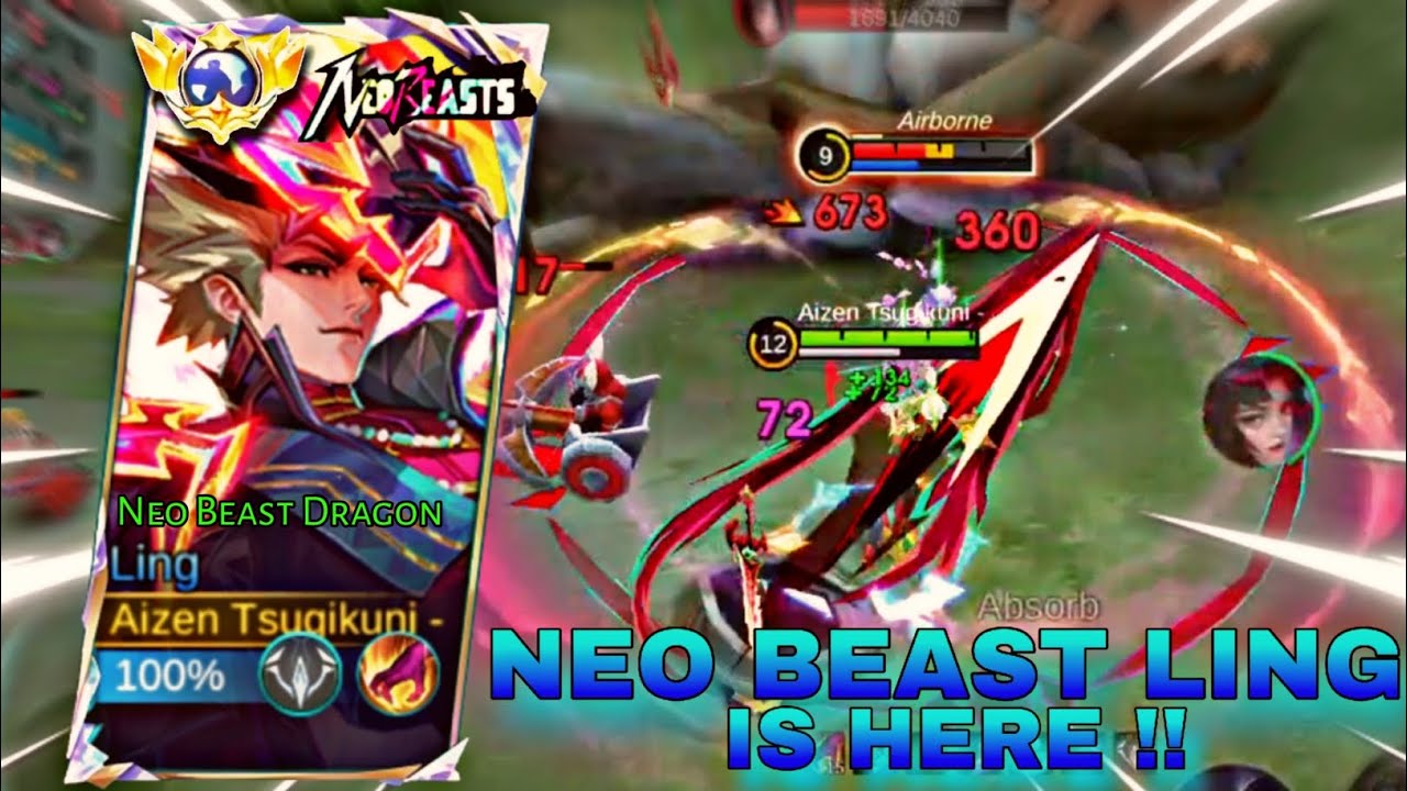 21KILL!! 😱🔥| LING NEOBEAST DRAGON IS HERE!!(LING BEST SKIN FOR FREE ...