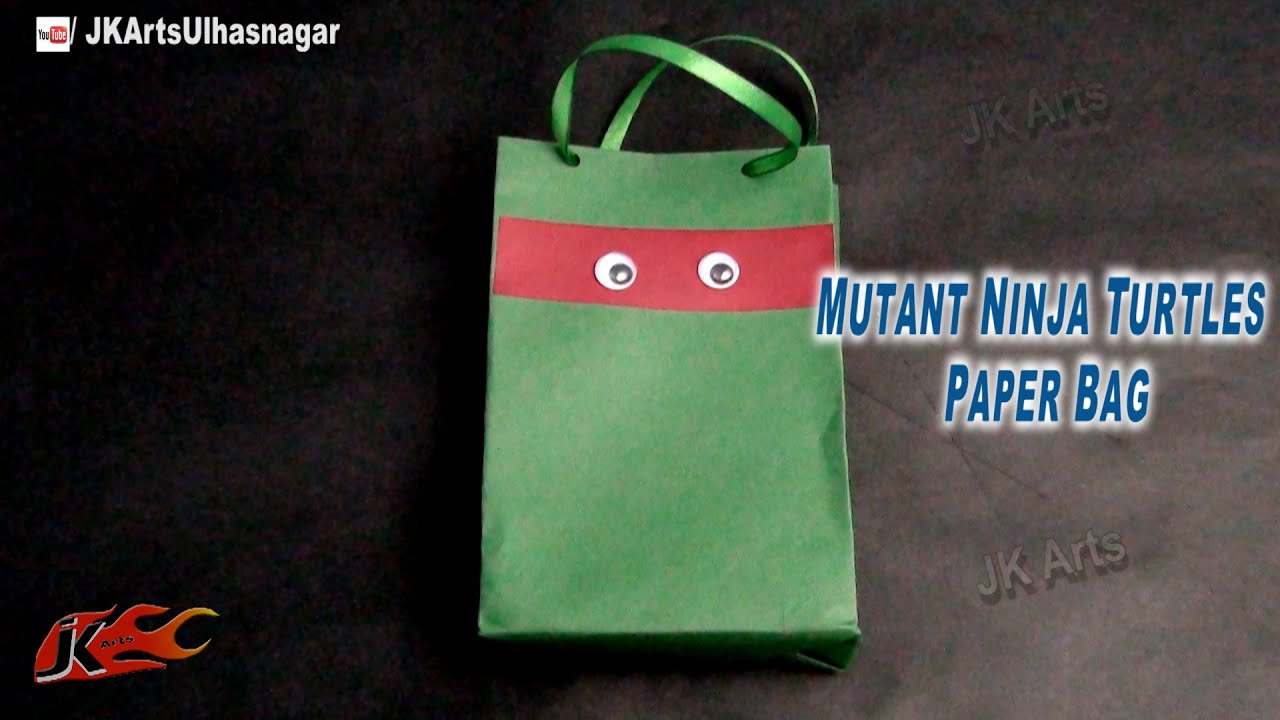 DIY Mutant Ninja Turtles Party Bag | How to make | JK Arts 715 - YouTube