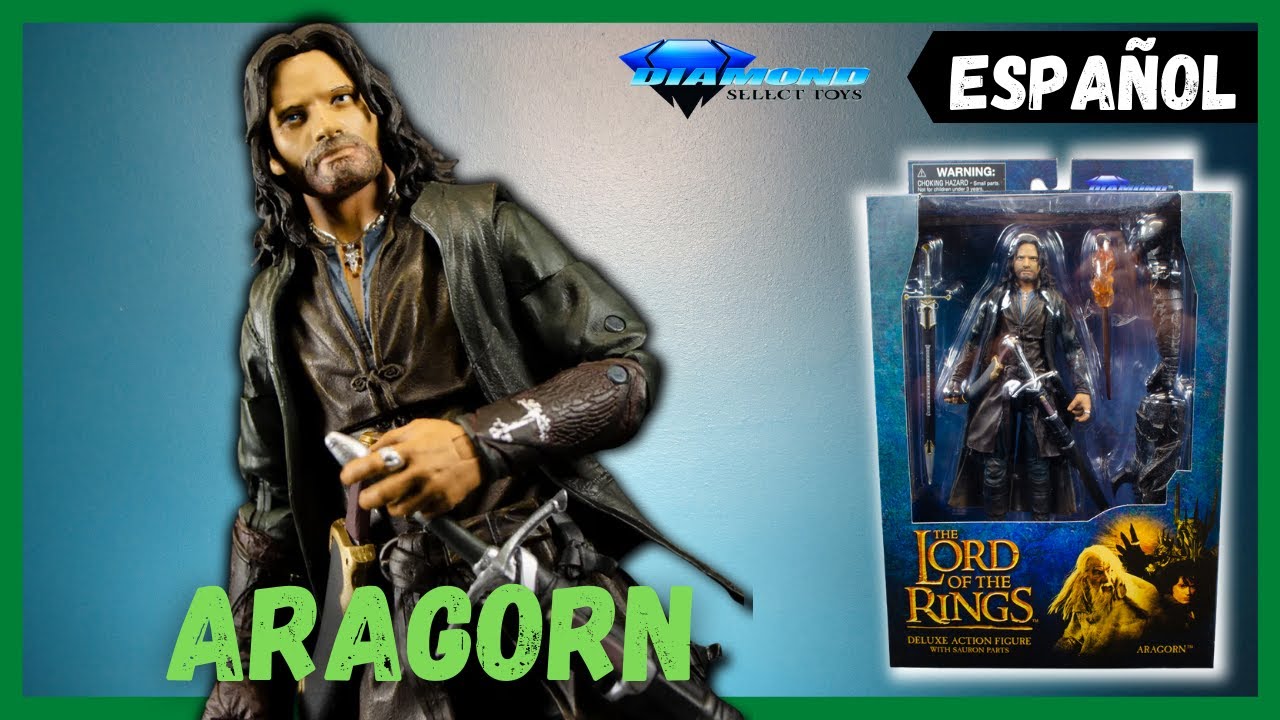 🟢Aragorn Diamond Select Toys Unboxing español BAF Sauron //Figura ...