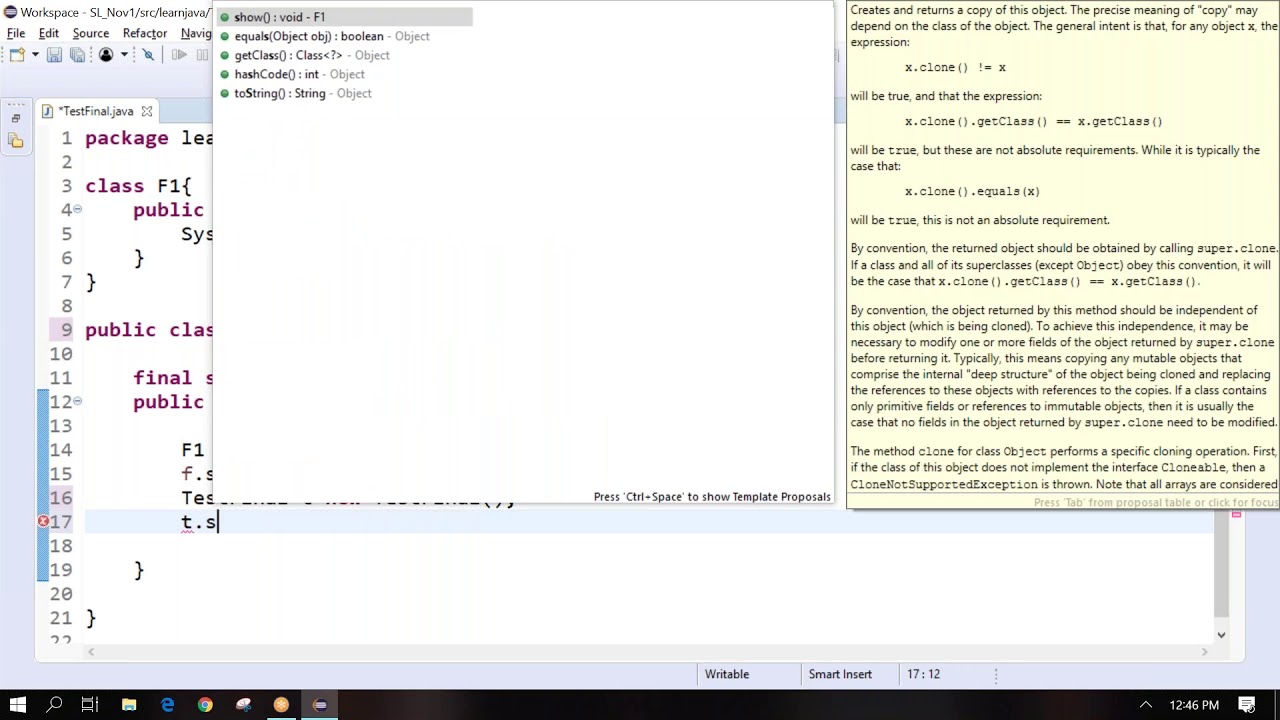 Use Of Final Keyword In Java YouTube Use Of Final Keyword In Java YouTube