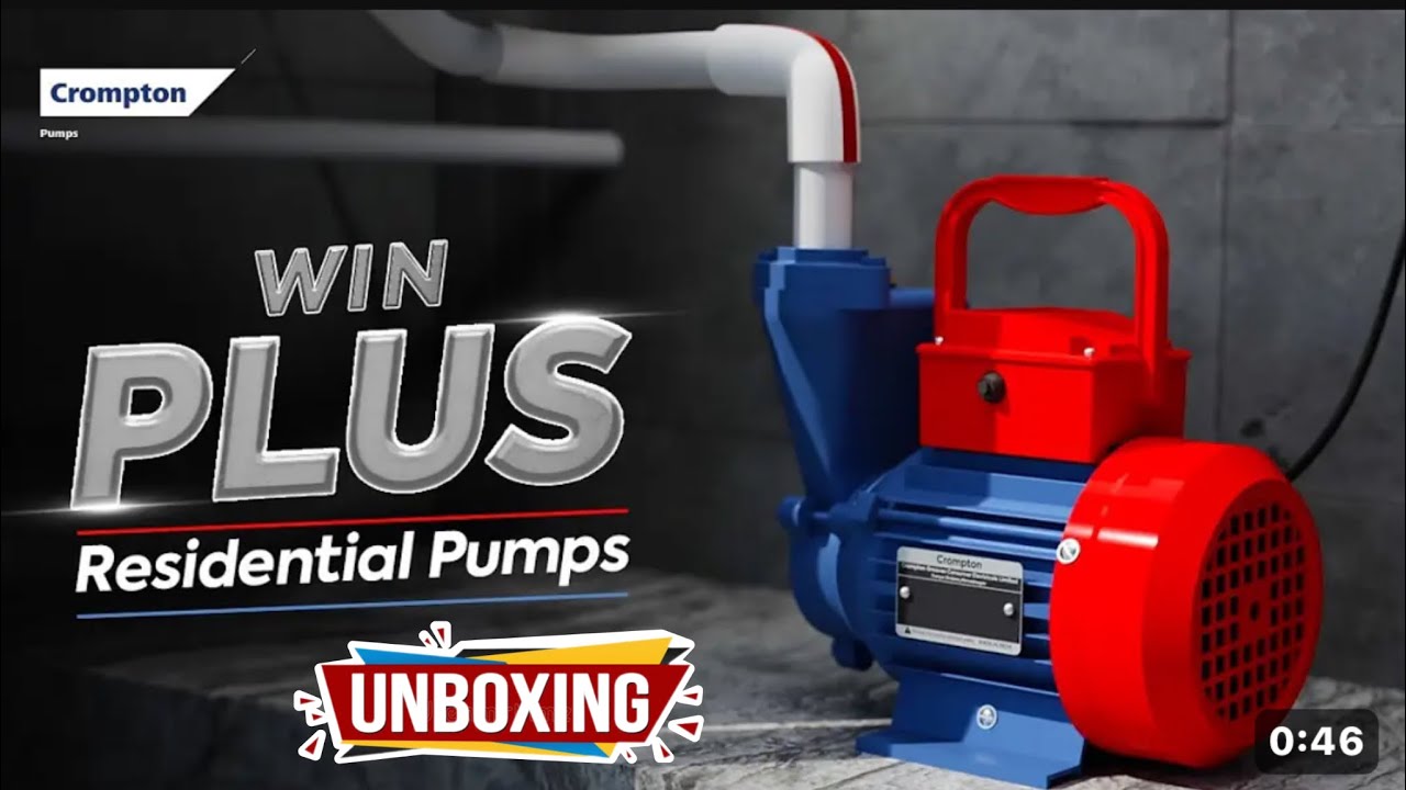 CROMPTON 💥 WIN PLUS 1HP PUMP UNBOXING 💫 || NEW PUMP 2024 ⚡️ - YouTube