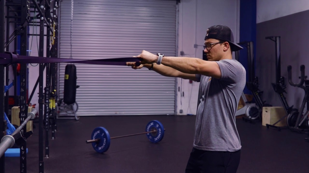 Banded face pull - YouTube