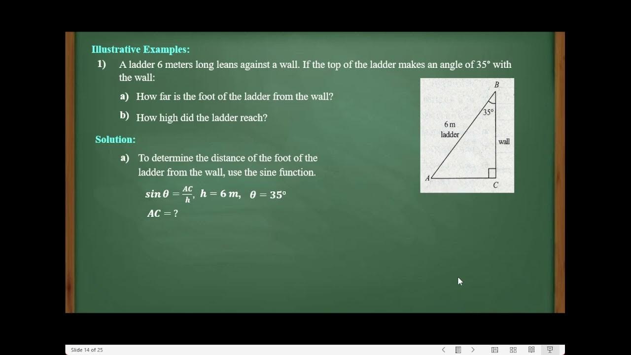 Solving Problems Involving Right Triangles - YouTube