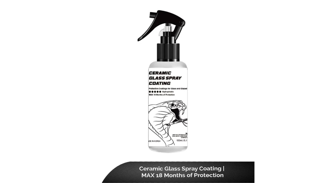 Ceramic Glass Spray Coating MAX 18 Months of Protection 150ml - YouTube