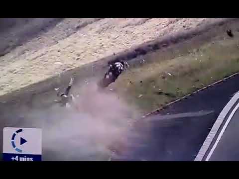 ISLE OF MAN TT HORRIFIC CRASH - CONOR CUMMINGS - SLOW MOTION - YouTube