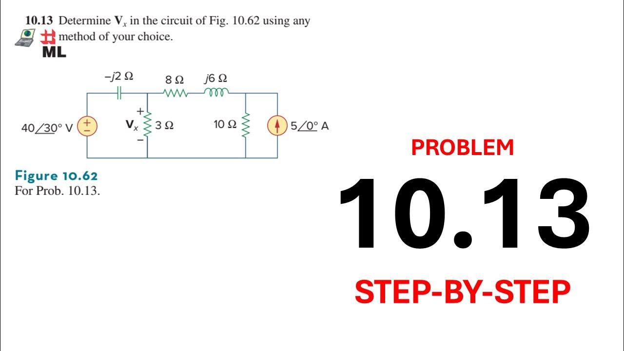 Problem 10.13 - Fundamental of Electric Circuits (Sadiku) 5th Ed - Steady State AC Circuits ...