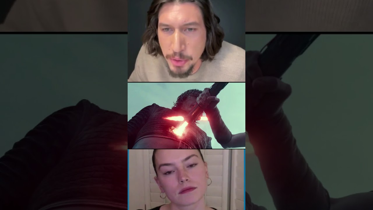 REACTION ADAM DRIVER DAISY RIDLEY - YouTube