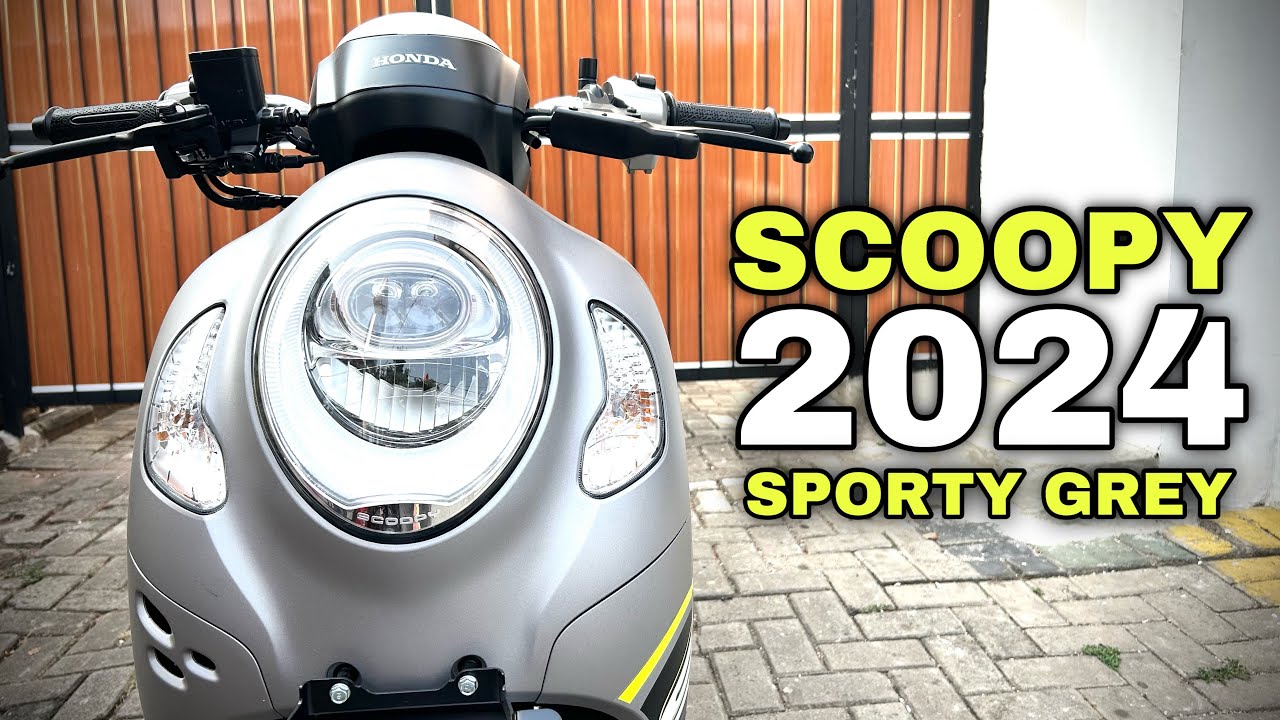 SCOOPY 2024 SPORTY GREY - YouTube