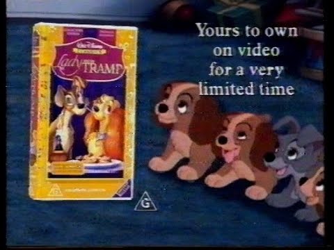 TVC - Disney: Lady and the Tramp on Video (1998) Australia