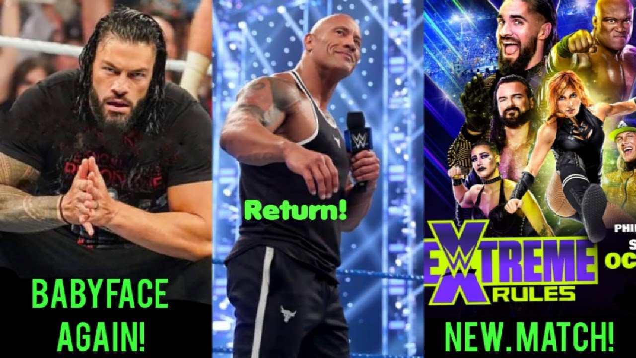 Roman reigns Babyface again 2022 | Extreme rules New match | The Rock ...
