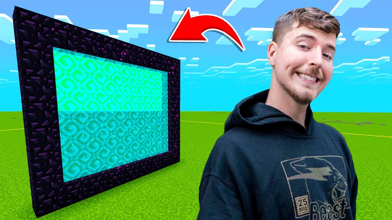 How To Make A Portal To The MRBEAST Dimension In Minecraft - YouTube