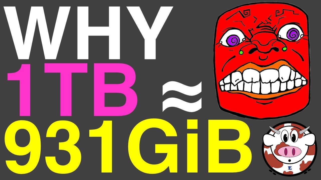 Kilobytes, Kibibytes, and Why 1 TB ≈ 931 GiB - YouTube