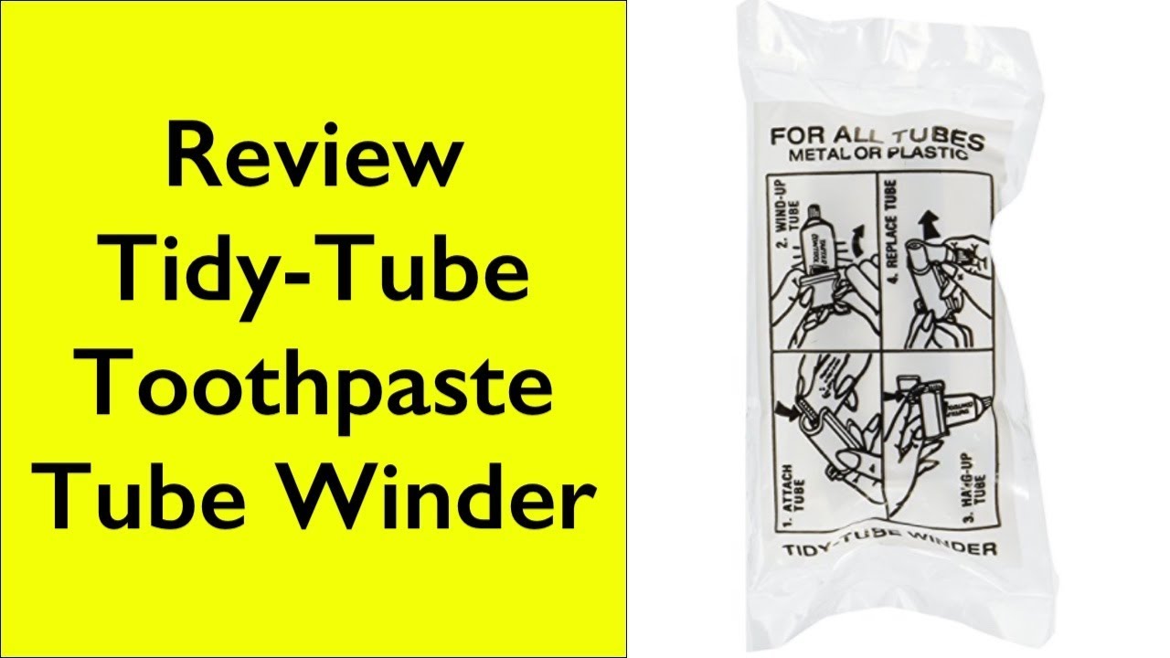 Review Tidy-Tube toothpaste tube winder - YouTube