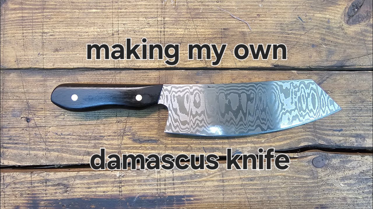 Making my own damascus knife - YouTube