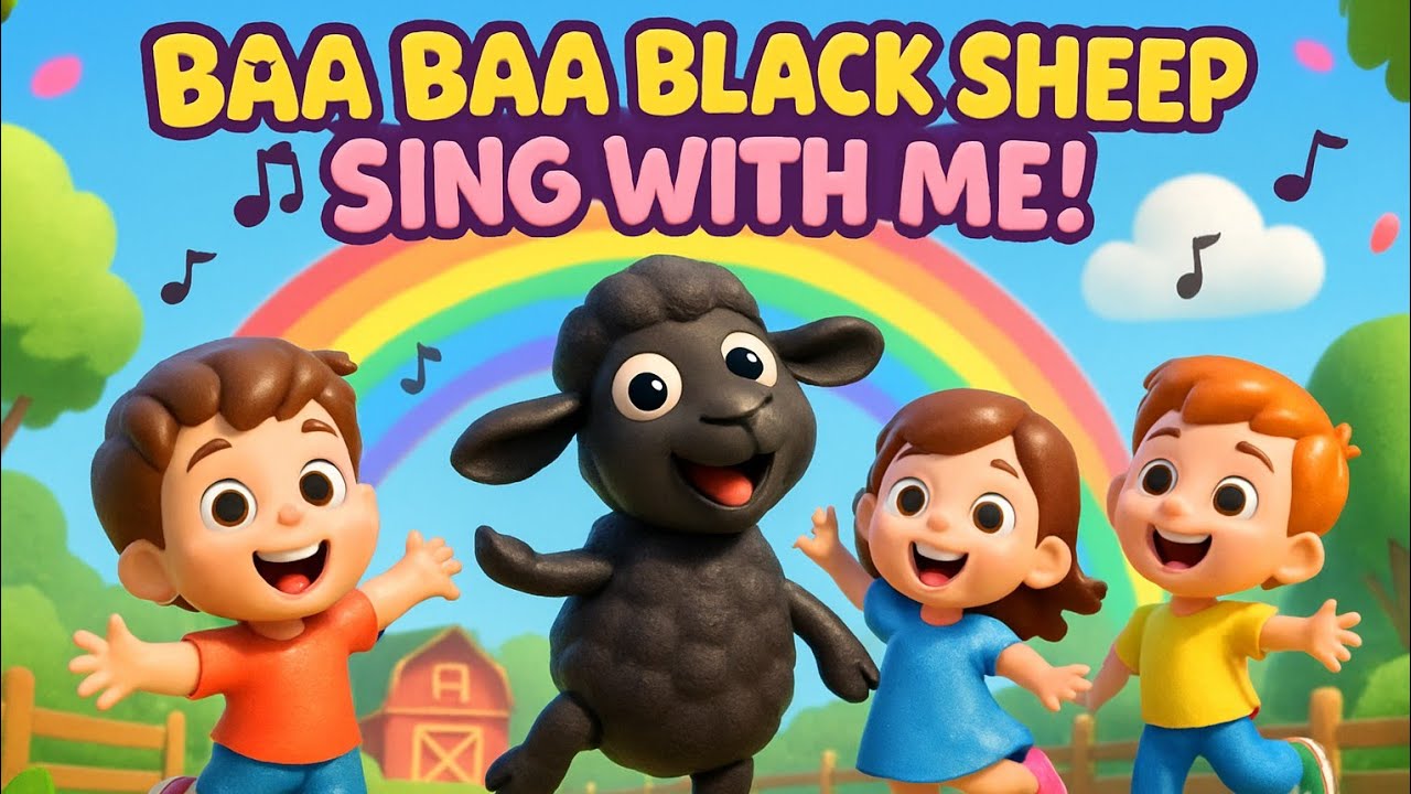 Baa Baa Black Sheep🐑|Nursery Rhyme for Kids|Sing Along Children Song # ...