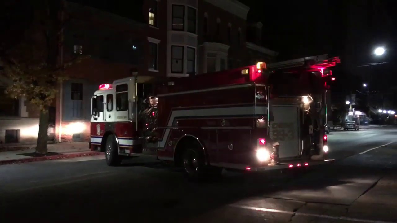 YCFD Engine 99-1 Returning to Quarters - YouTube