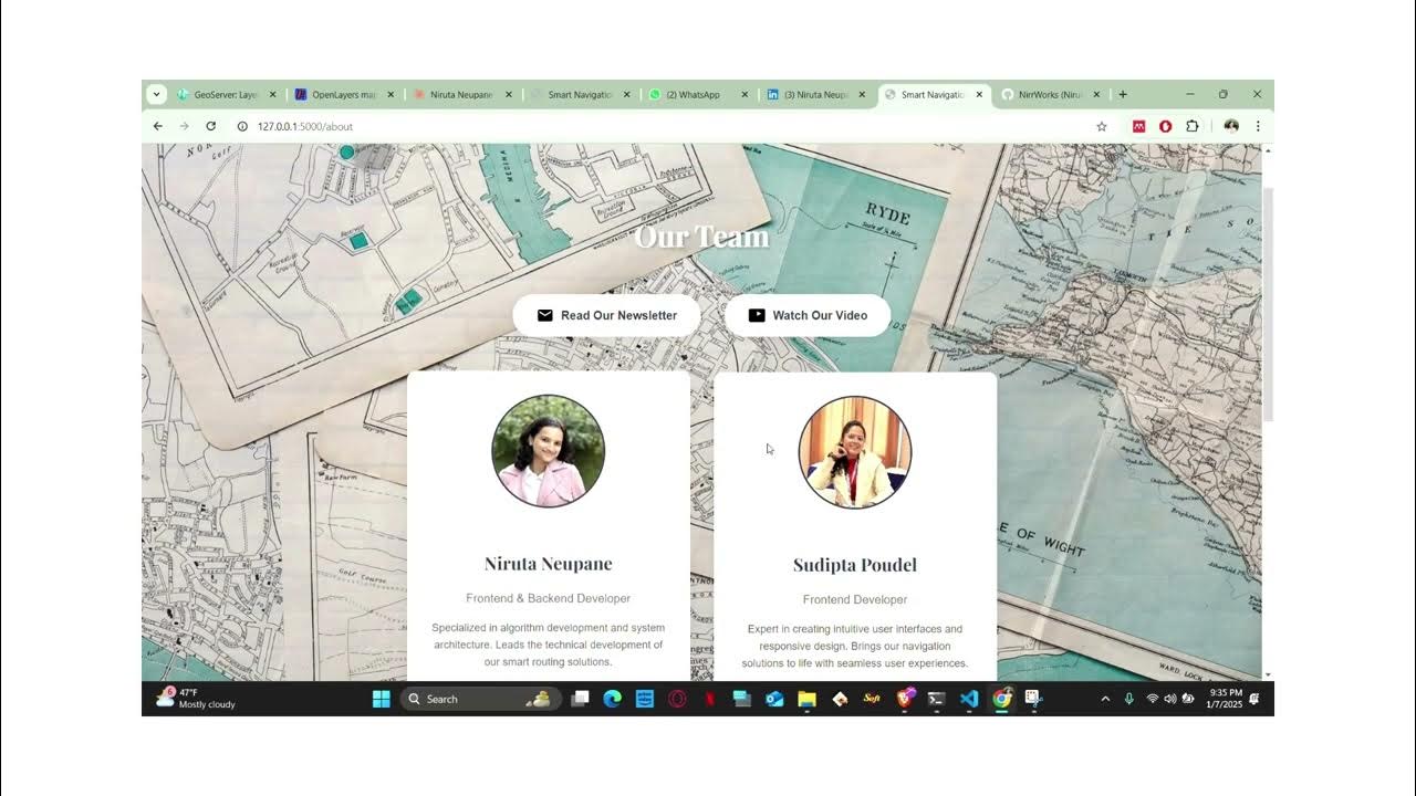 Web Application for Smart Navigation - YouTube