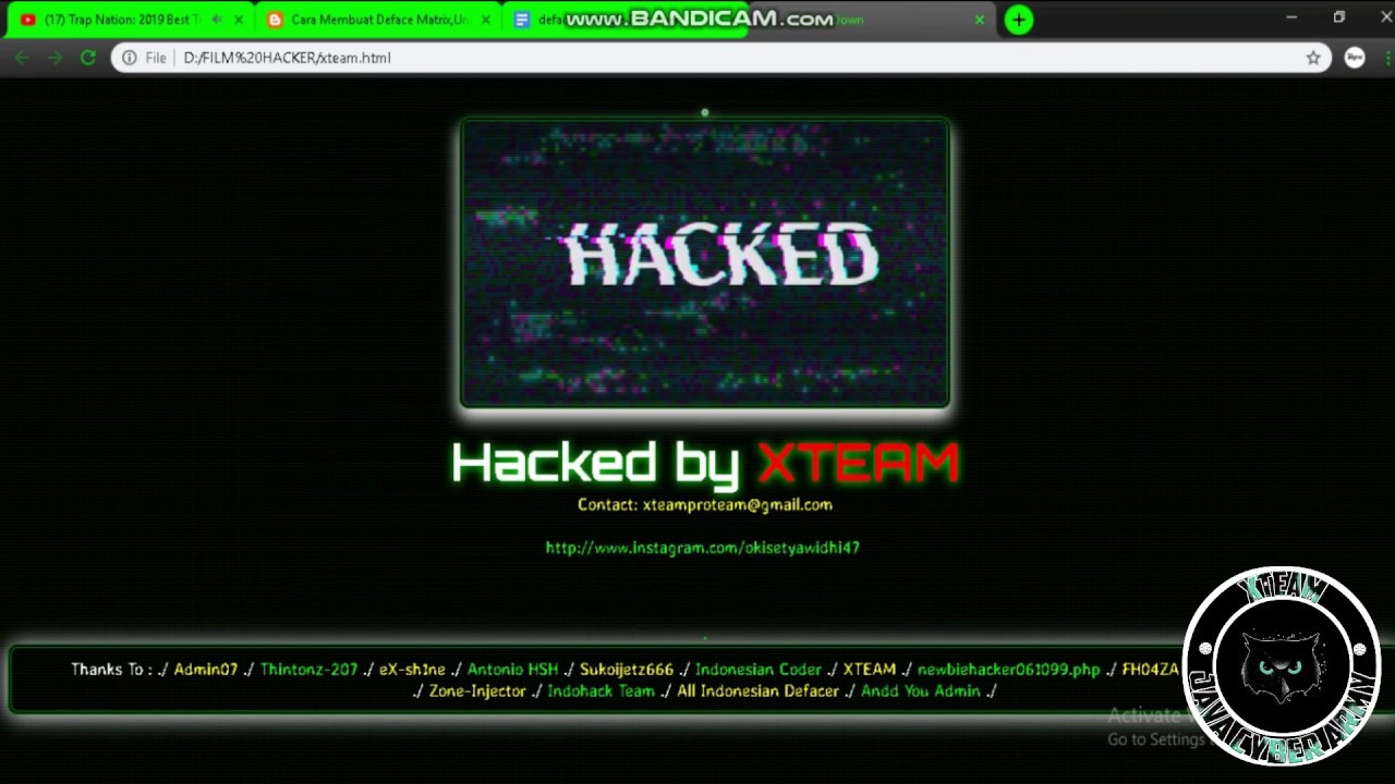 Cara Membuat Script Deface Keren Terbaru 2019 - YouTube