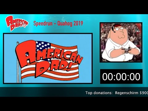 American Dad Speedrun (Live) - Quahog 2019 - YouTube