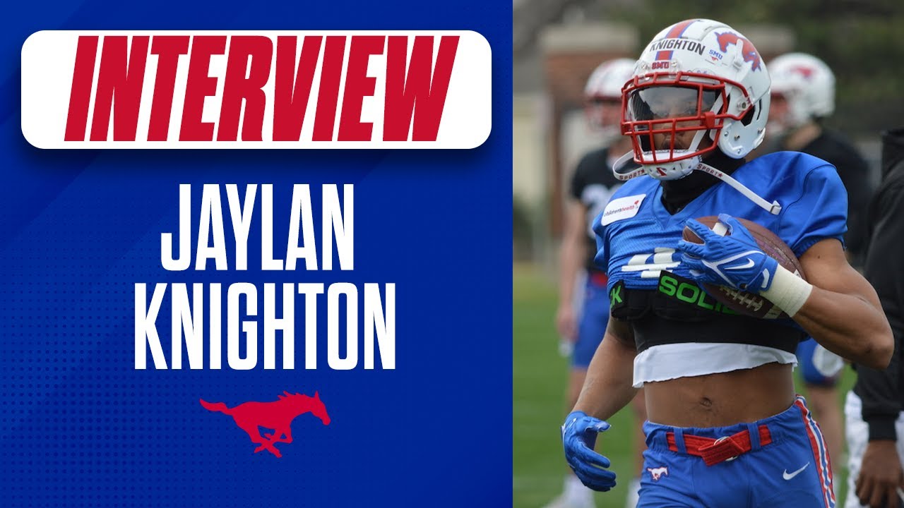 Jaylan Knighton ready to embrace RB1 for SMU Football in deep, talented ...
