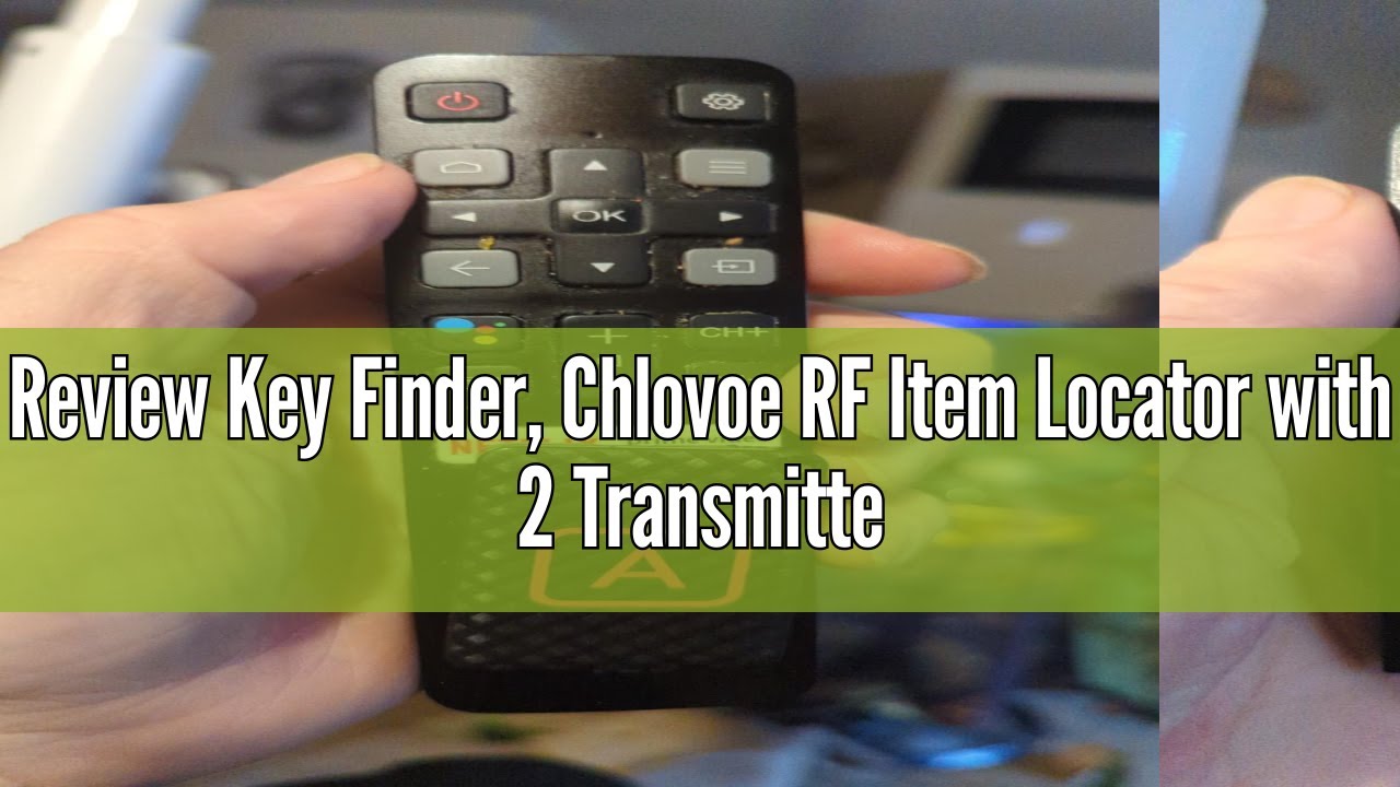 Review Key Finder, Chlovoe RF Item Locator with 2 Transmitters and 6 ...