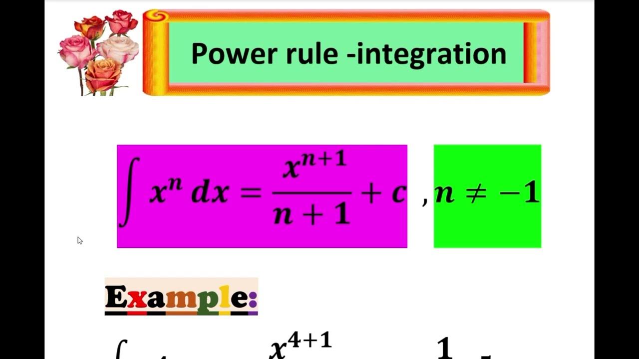 Power rule integration - YouTube