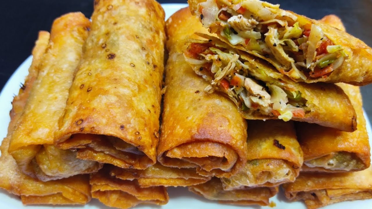 Chinese roll / vegetables roll/Malai roll/ crispy roll. - YouTube