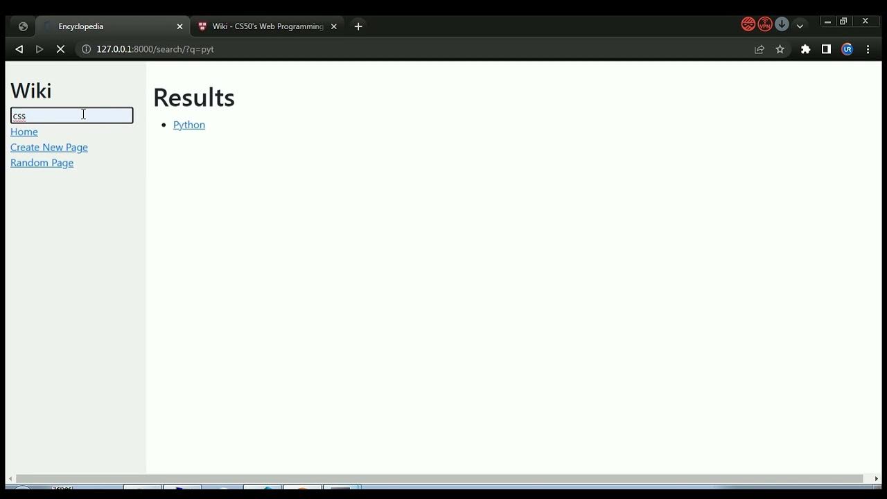 CS50W Project 1: wiki - YouTube