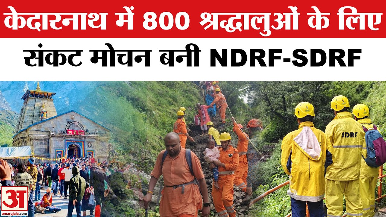 Uttrakhand Landslide: केदारनाथ में 800 यात्रियों को SDRF-NDRF ने किया सुरक्षित रेस्क्यू ...