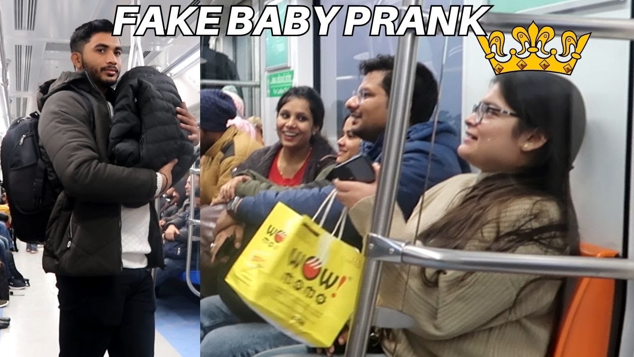 ||Fake Baby Prank In Metro 2023 || KAMLESH BHANDARI !! - YouTube