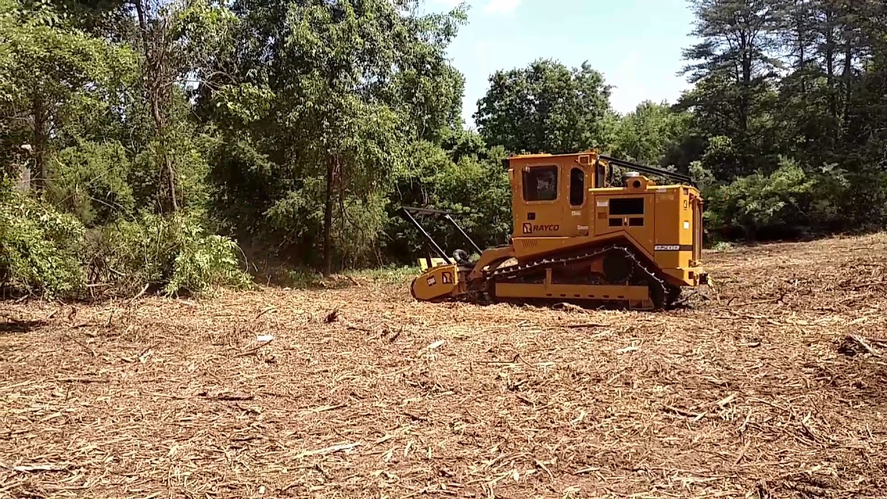 Rayco C200 forestry mulcher. Demo - YouTube