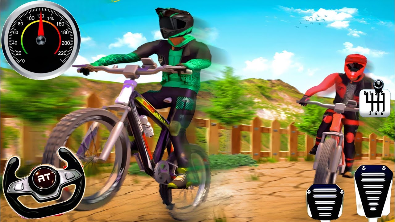 Off Road BMX Cycle Racing Simulator 3D - Android Gameplay - YouTube