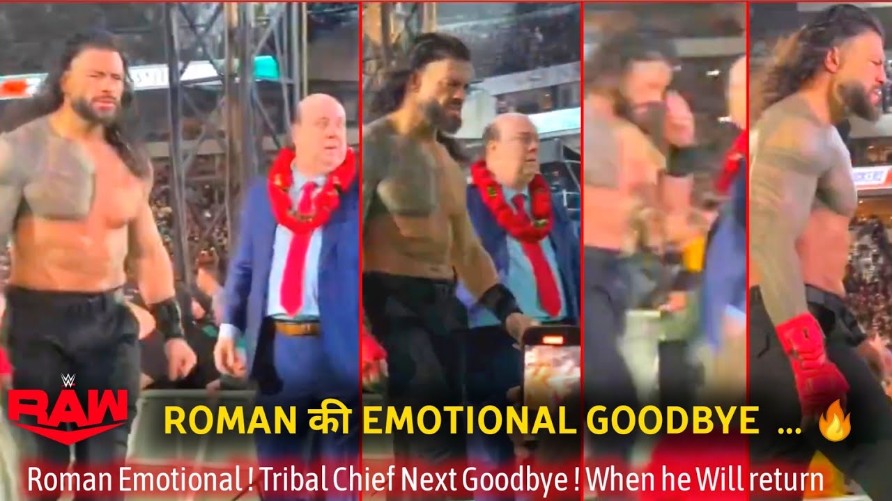 'Roman final Good-bye.. 😭' Tribal Chief return date.. Rock as Champion ...