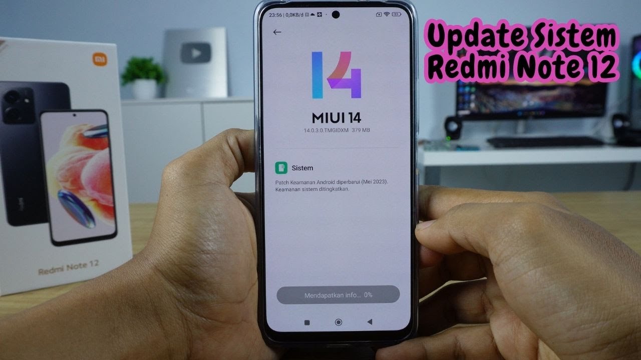 Cara Update Sistem Ke Versi Terbaru Di HP Xiaomi Redmi Note 12 - YouTube