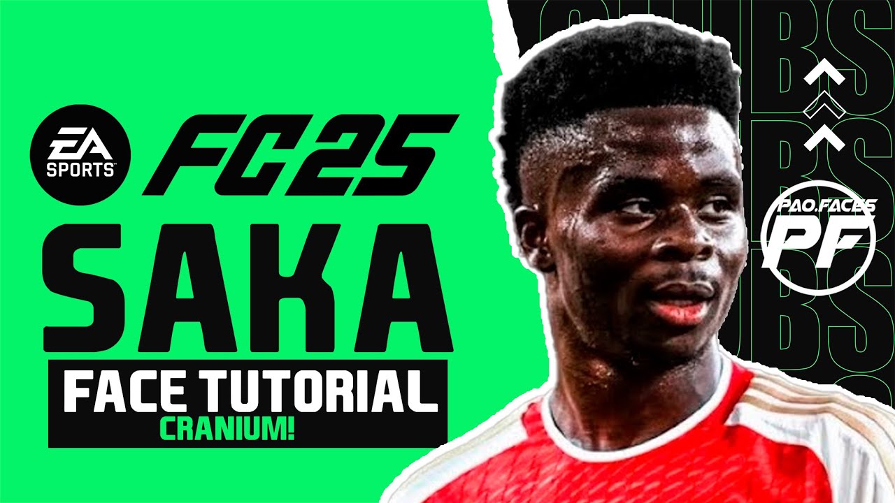 how to make BUKAYO SAKA EA FC 25 FACE Clubs Face Creation - CAREER MODE ...