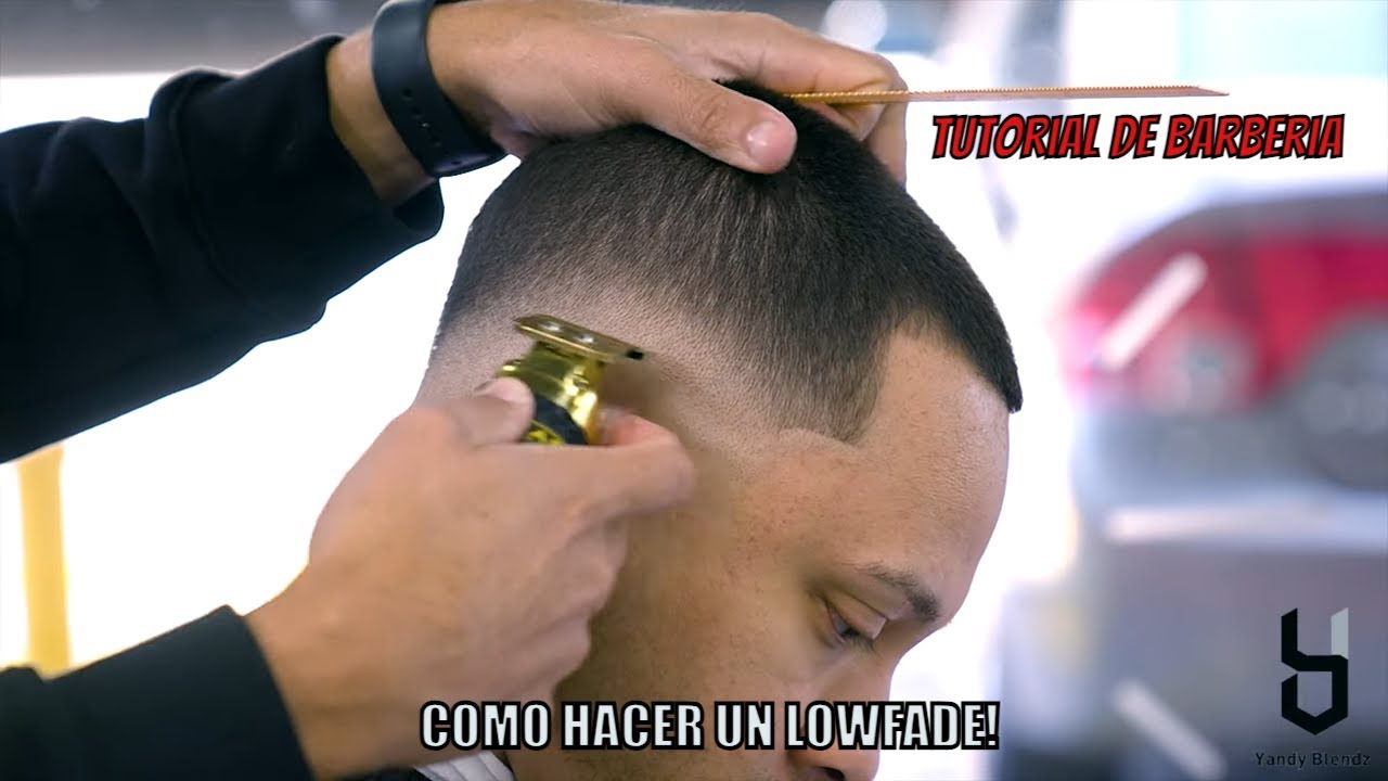 TUTORIAL DE BARBERIA LOW FADE / DROP FADE RECORTE $200 - YouTube