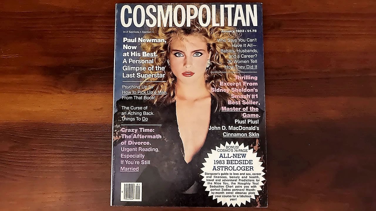 Cosmopolitan January 1983 Kim Alexis, Paul Newman | ASMR Magazine Flip ...