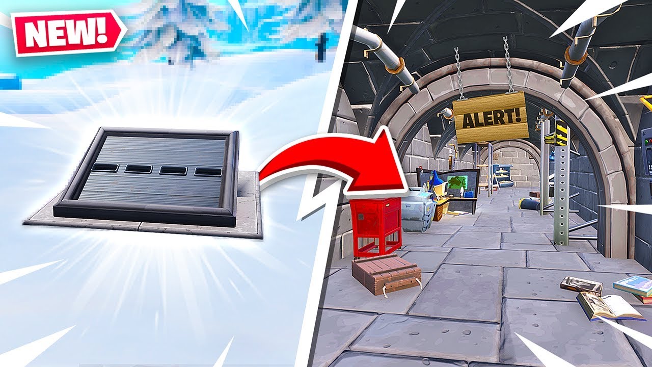 SECRET BUNKER FOUND in NEW FORTNITE SNOW MAP! - YouTube