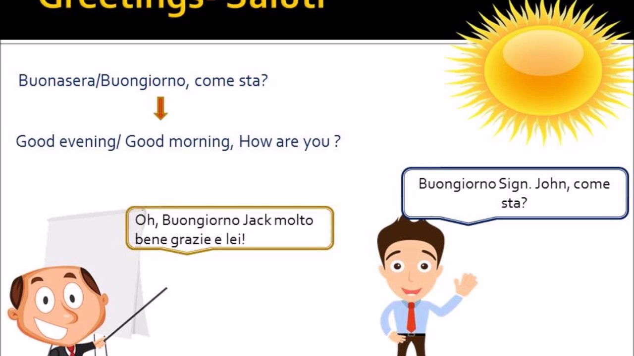 Greetings In Italian Lesson 1 YouTube greetings-in-italian-lesson-1-youtube
