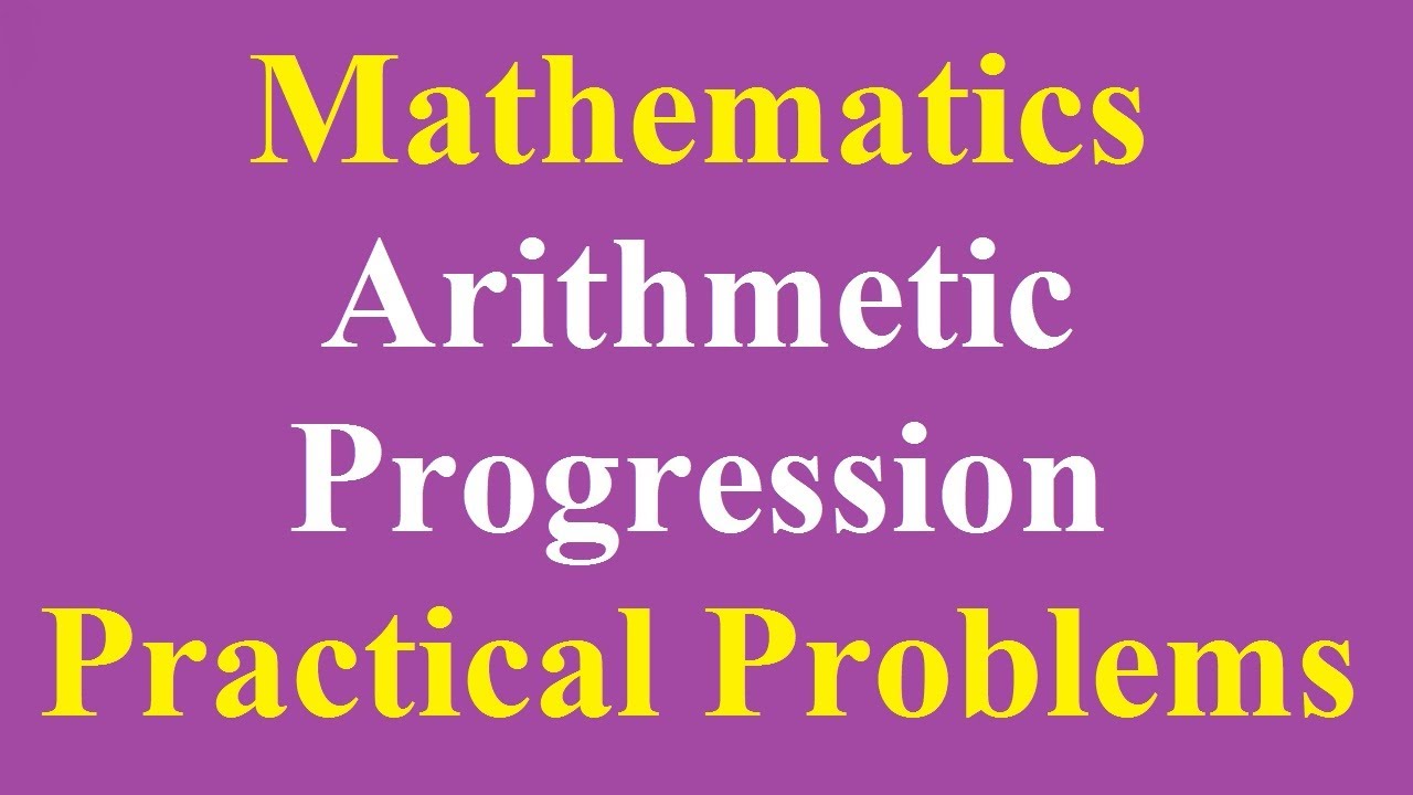 Arithmetic Progression Examples With Solutions Sequence And Series Arithmetic Progression Examples With Solutions Sequence And Series