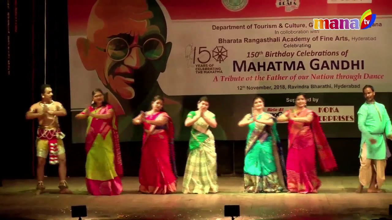 A TRIBUTE TO MAHATMA GANDHI THROUGH DANCE PART -2 - YouTube