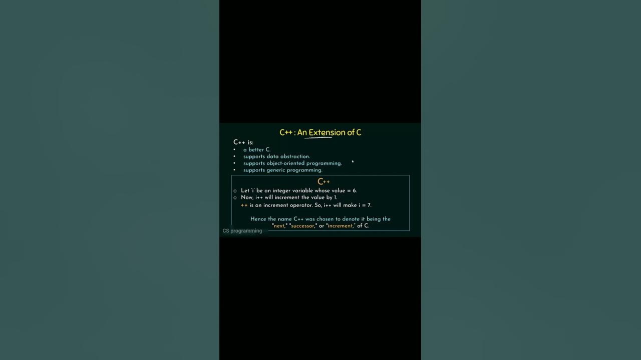 Introducing C++ programming for more videos subscribe my Channel @CS ...