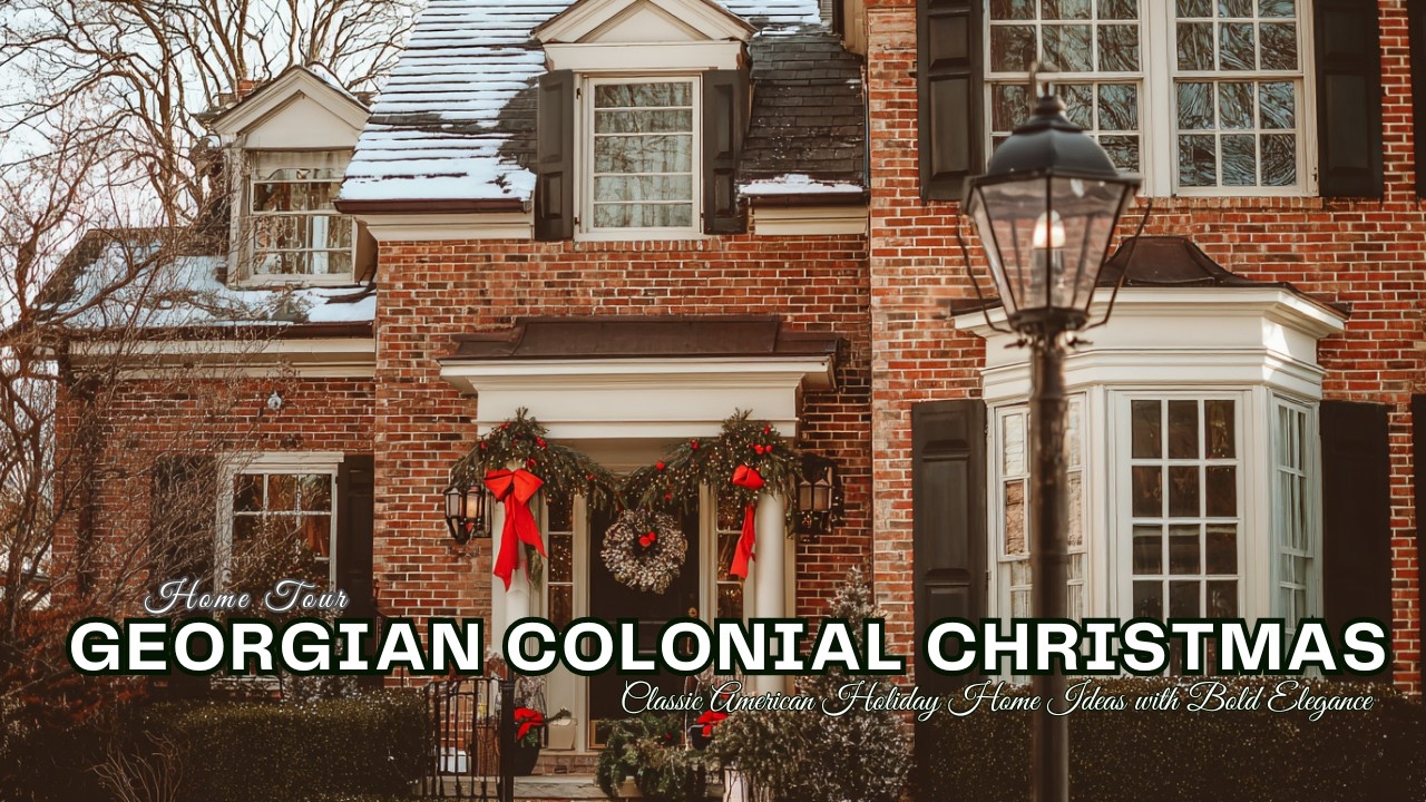 🎄Georgian Colonial Christmas Home Tour: Classic American Holiday Home ...