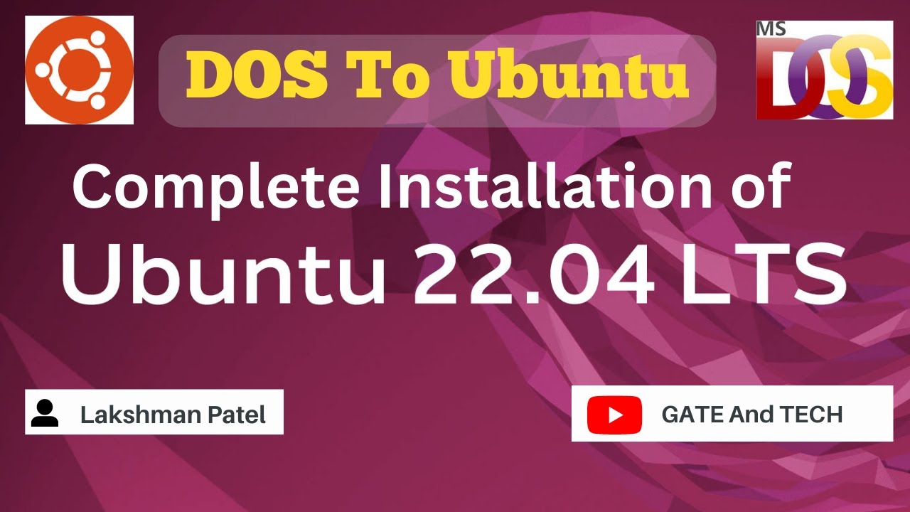 Complete Installtion of Ubuntu 22.04 | DOS To Ubuntu - YouTube