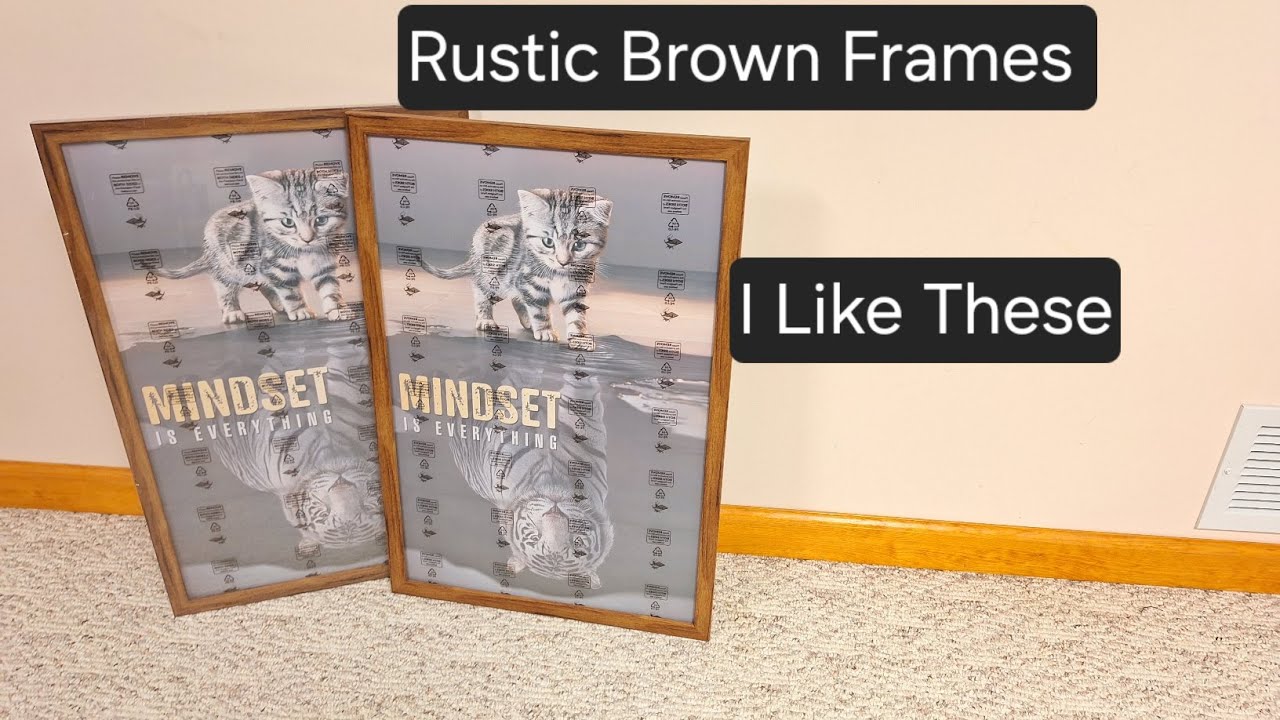 REVIEW of This 16x24 Picture Frame in Rustic Brown - YouTube