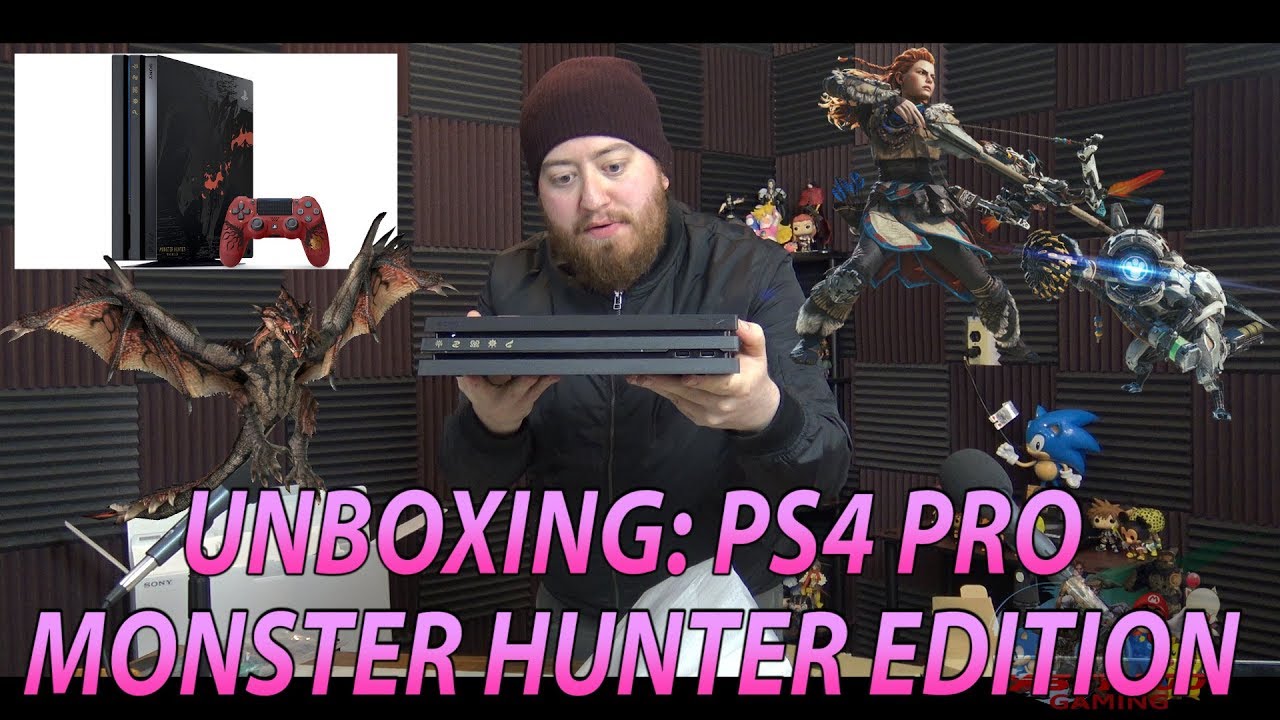 PS4 Pro Monster Hunter World Edition Unboxing - YouTube
