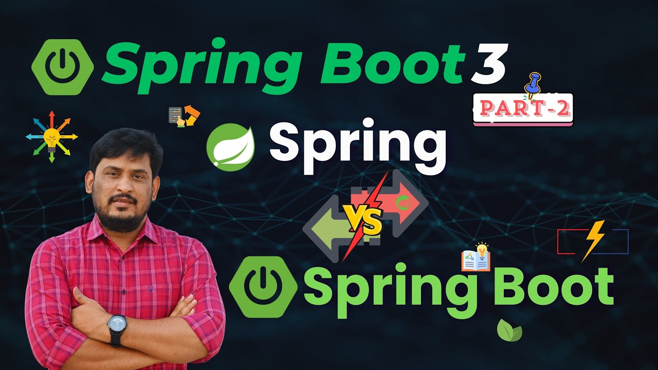 Spring Boot 3 Tutorial 👨‍💻 Understand Deep Differneces Of Spring Vs Spring Boot Part 2