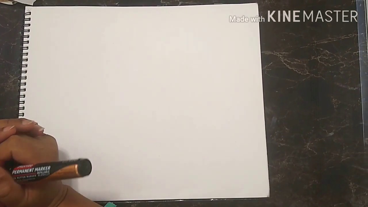 Easy drawing with paper tearing collage - YouTube