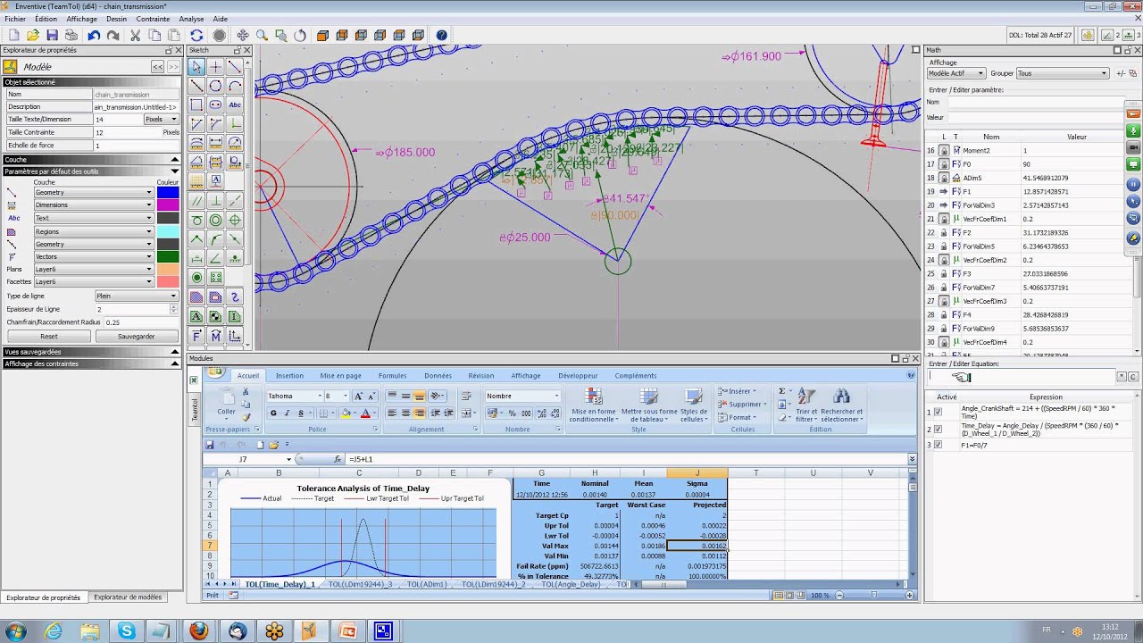 Enventive Software - Chain Drive Demo - Forces - YouTube